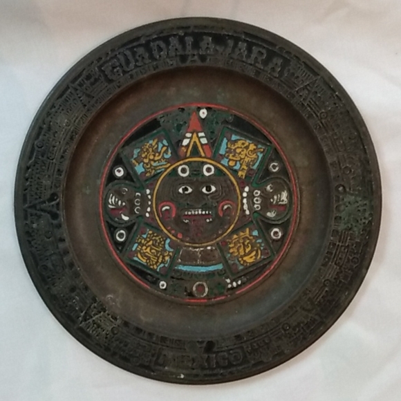 Art | Vintage Aztec Mayan Copper Calendar | Poshmark